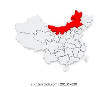 Map Inner Mongolia China 3d Stock Illustration 201069620 | Shutterstock