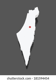 Map Israel 3d Stock Illustration 181594454 | Shutterstock