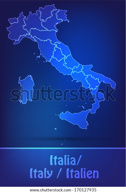 Map Italy Borders Scrible Stock Illustration 170127935 | Shutterstock
