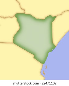 Map Libya Borders Surrounding Countries Stock Illustration 22474921 ...