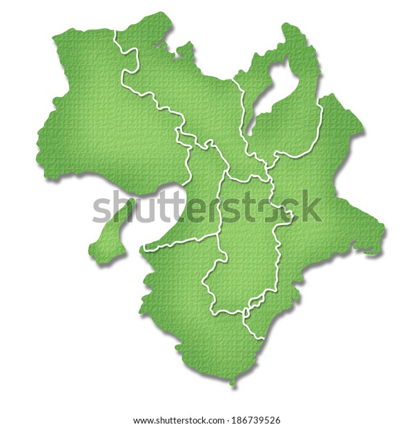 Map Kinki Japan Stock Illustration 186739526
