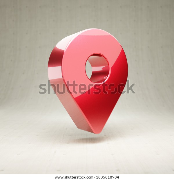 Map Marker Icon Red Glossy Map Stock Illustration 1835818984 | Shutterstock