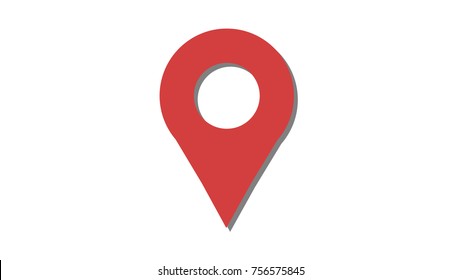 Map Marker Icon Red Stock Illustration 756575839 | Shutterstock