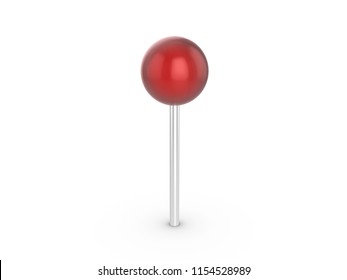 Red Map Marker Isolated On White Stock Illustration 684579283