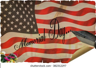 Map Memorial Day Old Scroll Pen Stock Illustration 382312297 | Shutterstock