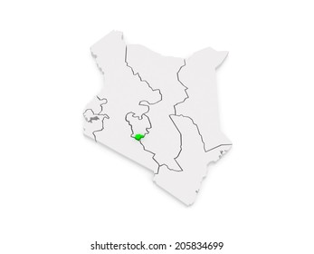 Map Nairobi Kenya 3d Stock Illustration 205834699 | Shutterstock