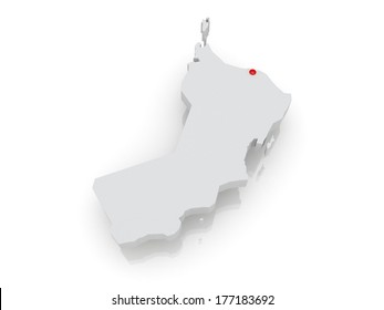 Map Oman 3d Stock Illustration 177183692 | Shutterstock