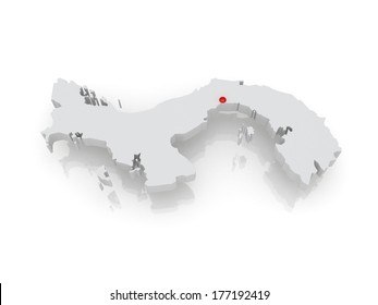 Map Panama 3d Stock Illustration 177192419 | Shutterstock