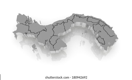Map Panama 3d Stock Illustration 180942692 | Shutterstock