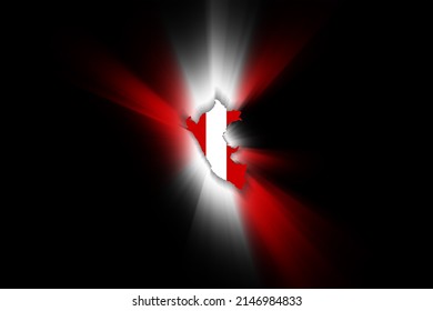 Map Peru On Black Background Map Stock Illustration 2146984833 ...