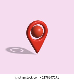 Map Pin 3d Icon Red Map Stock Illustration 2178647291 | Shutterstock