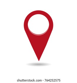 Map Pin Flat Design Style Modern Stock Vector (Royalty Free) 704709070 ...