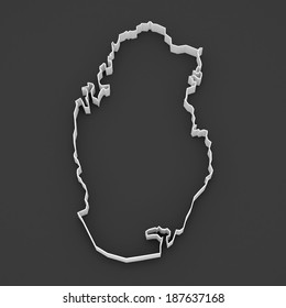 Map Qatar 3d Stock Illustration 187637168 | Shutterstock