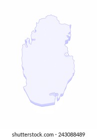 Map Qatar 3d Stock Illustration 243088489 | Shutterstock
