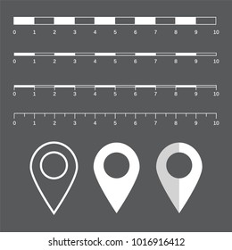 Map Scales Graphics Measuring Distances Scale Stock Illustration 1016916412