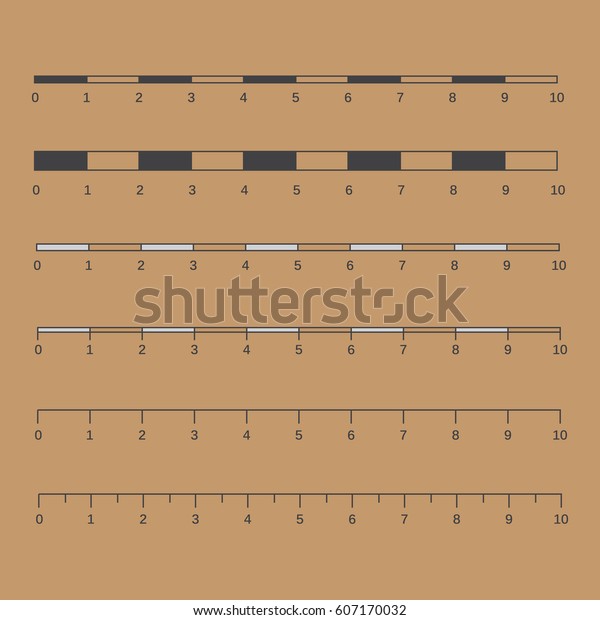 Map Scales Graphics Measuring Distances Map Stock Illustration 607170032