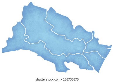 Map Sendai Japan Stock Illustration 186735875 | Shutterstock