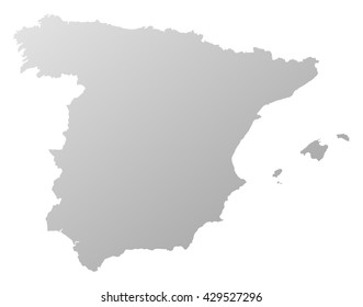 Spain Map Country Flat Map Stock Vector (Royalty Free) 1846496737