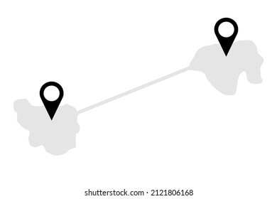 223 Distance between two points Images, Stock Photos & Vectors ...