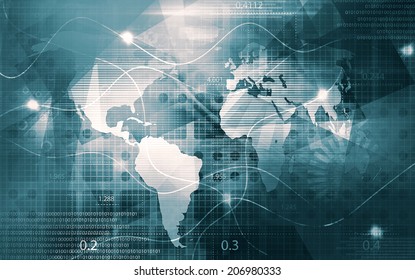 Map Technology Light Design Stock Illustration 206980333 | Shutterstock