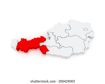 Map Tyrol Austria 3d Stock Illustration 200429003 | Shutterstock