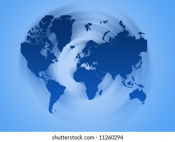 Map World Blue Background Stock Illustration 11260294 | Shutterstock