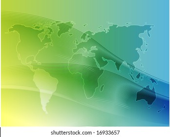 Hand Drawn Realistic World Map Concept Stock Vector (Royalty Free ...
