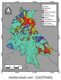 mapas de Mapimi, Durango que muestran: ilustración de stock 2163754461 ...