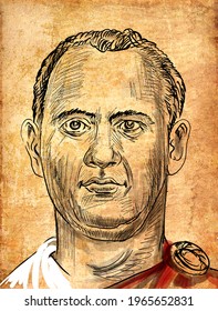 Marcus Otho Caesar Augustus Born Marcus Stock Illustration 1965652831 ...