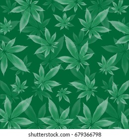 Cannabis Seamless Pattern Marijuana Texture Ganja: vector de stock ...