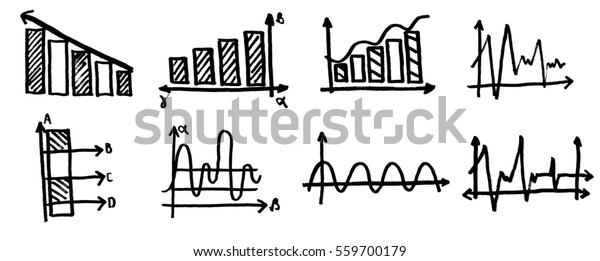 Marker Hand Drawn Chart Mind Map Stock Illustration 559700179