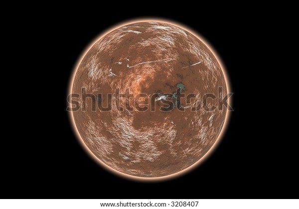 Mars Black Background Stock Illustration 3208407 | Shutterstock