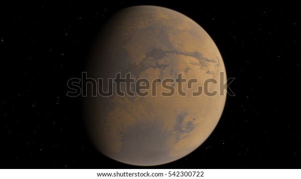 Mars Planet Orbital View Elements This: стоковая иллюстрация, 542300722 ...