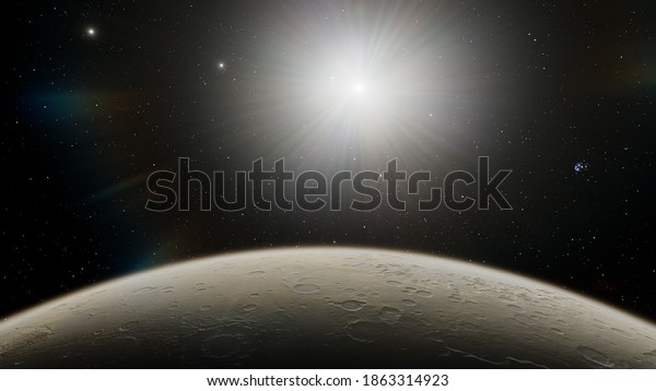Mars Red Planet Black Background Planet Stock Illustration 1863314923 ...