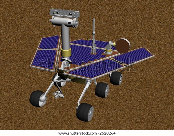 Mars Rover Explore Extraterrestrial Planets Solar Stock Illustration ...