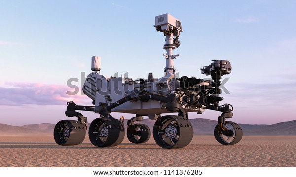 Mars Rover Robotic Autonomous Space Vehicle Stock Illustration 1141376285