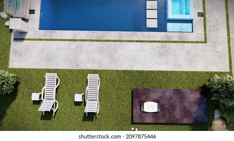 Master Plan View Swimming Pool Area Stock Illustration 2097875446 ...
