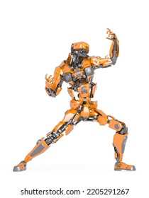 Master Robot Doing Comic Action Pose Stock Illustration 2205291267 ...