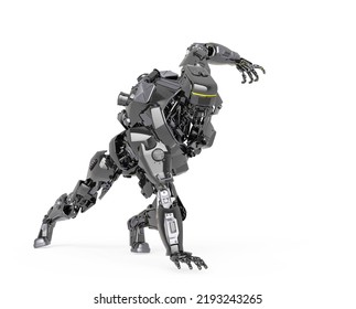Master Robot Trying Get White Background Stock Illustration 2193243265 ...