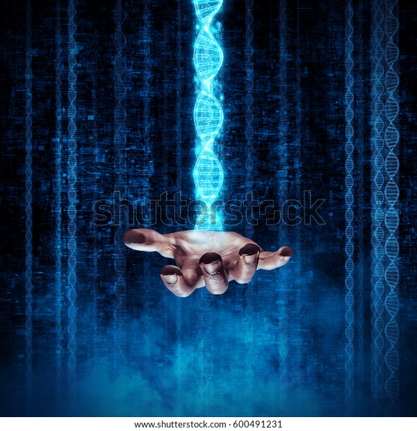 Mastering Human Evolution 3d Illustration Dna Stock Illustration ...