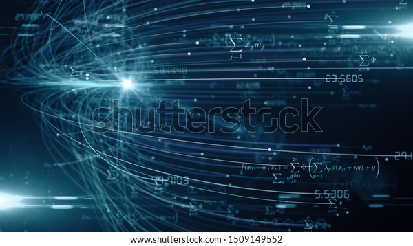 Math Equations Artificial Intelligence Ai Deep 库存插图 1509149552 ...