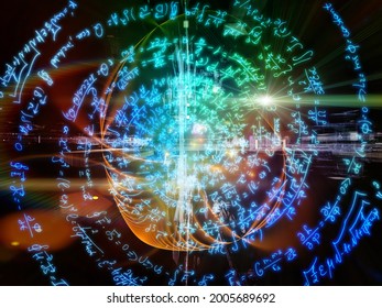 Math Intersection Handwritten Formula Swirl 3d Stock Illustration ...