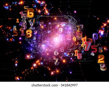 Math Network Series Background Design Lights: ภาพประกอบสต็อก 315627077 ...
