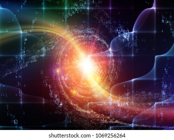 Math Universe Series Interplay Digits Elements Stok İllüstrasyon ...