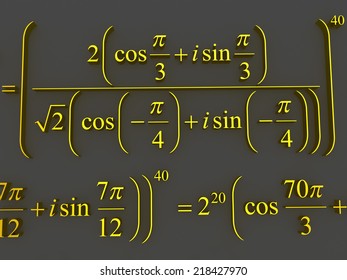 Mathematical Formulas 3d Stock Illustration 219785701 | Shutterstock
