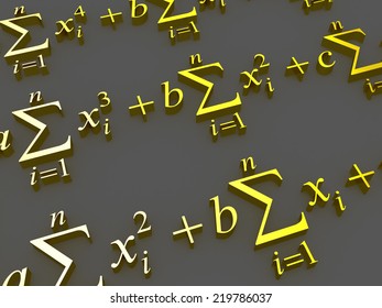 Mathematical Formulas 3d Stock Illustration 219786037 | Shutterstock