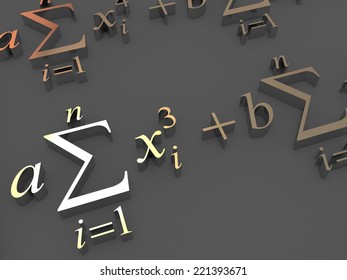 Mathematical Formulas 3d: ภาพประกอบสต็อก 221393671 | Shutterstock