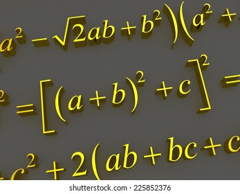 Mathematical Formulas 3d Stock Illustration 225852376 | Shutterstock