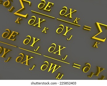 Mathematical Formulas 3d Stock Illustration 219786031