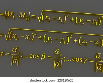 Mathematical Formulas 3d Stock Illustration 228120580 | Shutterstock